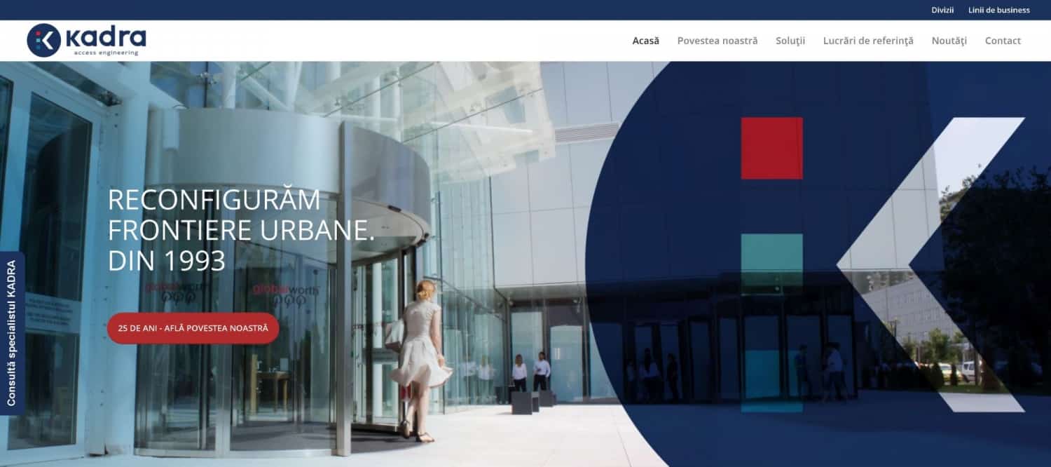 KADRA - a web design project - Toud | Design