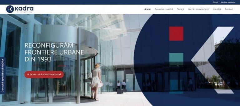 KADRA - a web design project - Toud | Design