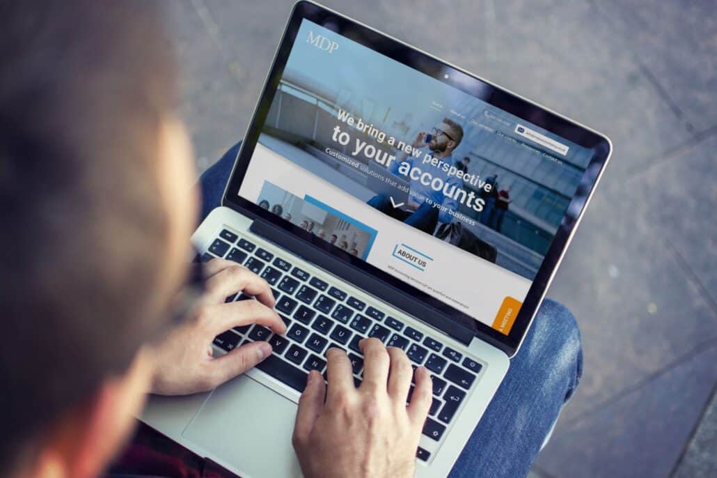 MDP Advisory - UI web design for an accountancy firm - Toud
